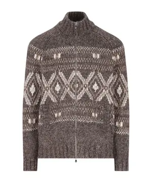 Brunello Cucinelli Fairisle-pattern Cardigan