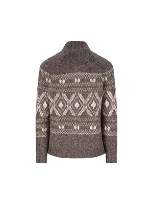 Brunello Cucinelli Fairisle-pattern Cardigan