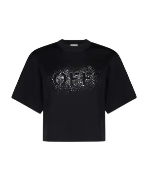 Off-White Logo Printed Crewneck T-shirt