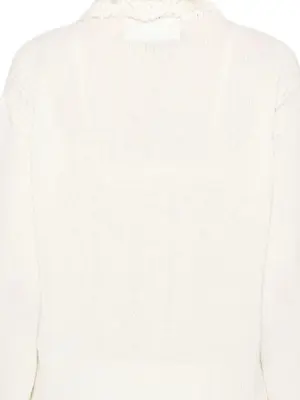 Ermanno Scervino Lace-trimmed Buttoned Cardigan