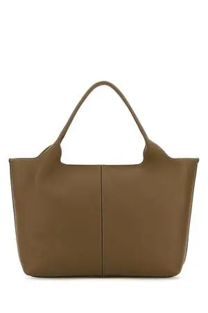 TOD'S Logo Plaque Medium-small Shopping Bag
