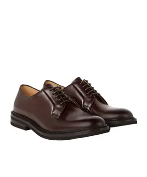 Brunello Cucinelli Lace-up Leather Derby Shoes