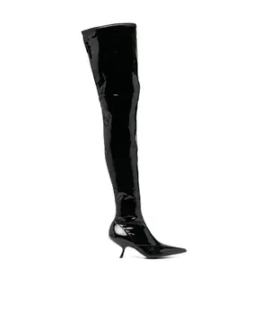 SERGIO ROSSI Maike 60mm Over The Knee Patent Boots