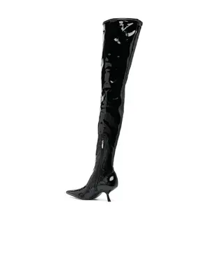 SERGIO ROSSI Maike 60mm Over The Knee Patent Boots