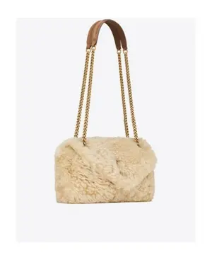 Saint Laurent Calypso Logo Plaque Shoulder Bag