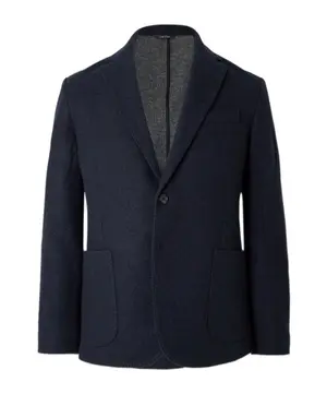 Loro Piana Long-sleeved Suit Jacket - Black