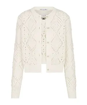 Dior Openwork Cotton Knit - White