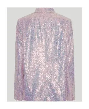 ROTATE BY BIRGER CHRISTENSEN Sequin-embellished Single-breasted Blazer