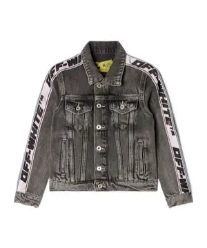 Off-White Long-sleeved Denim Jacket - Black
