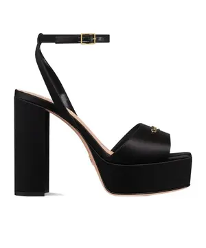 Dior D-lane Platform Sandal - Black