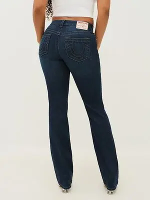 True Religion Billie Mid Rise Straight Jean