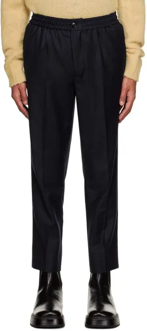 AMI Paris Cropped Tailored Trousers