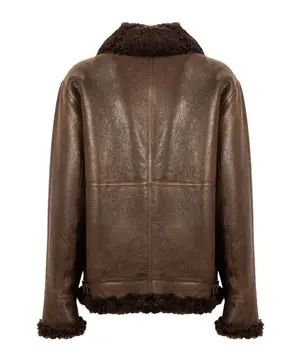 P.a.r.o.s.h Shearling-trimmed Jacket