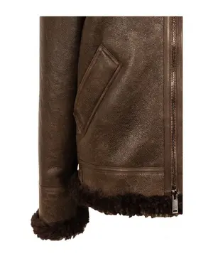 P.a.r.o.s.h Shearling-trimmed Jacket