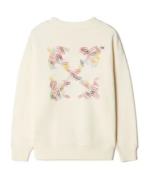 Off-White Logo-print Button-up Sweatshirt