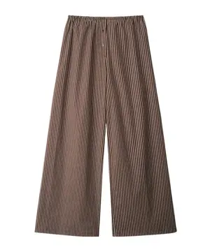 Staud Elastic Waist Casual Pants - Brown