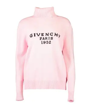 Givenchy Turtleneck Knitted Jumper - Light Pink
