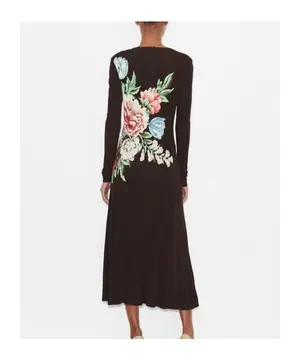 Tory Burch Printed Jersey Midi Dress