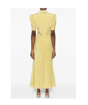 Alessandra Rich Floral Button-front Dress