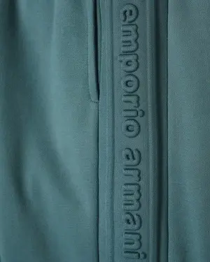 Emporio Armani Embossed-logo Panelled Track Pants