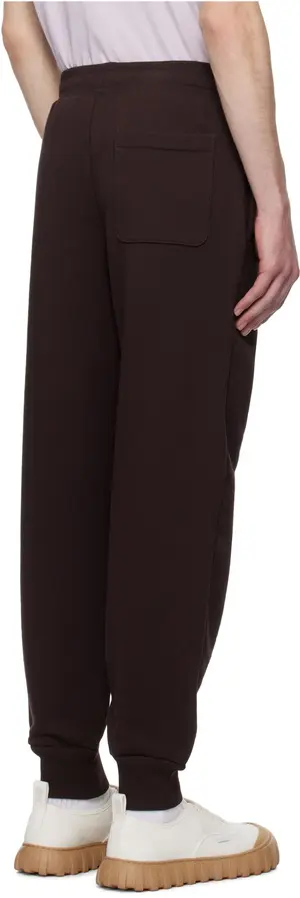 AMI Paris Logo-patch Track Pants - Eggplant