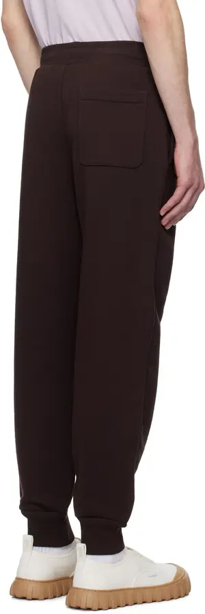 AMI Paris Logo-patch Track Pants - Eggplant