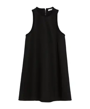 Max Mara Didone Mesh Flared Dress - Black