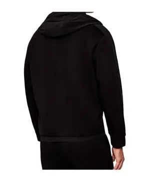 Armani Exchange Long Sleeve Hooded Sweatshirt With Snap Button Closure