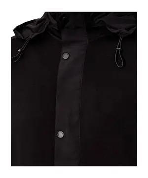 Armani Exchange Long Sleeve Hooded Sweatshirt With Snap Button Closure