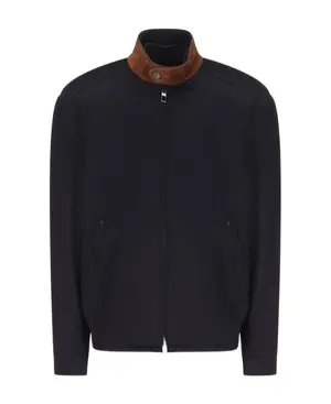 Loro Piana Long Sleeved Zipped Jacket - Black