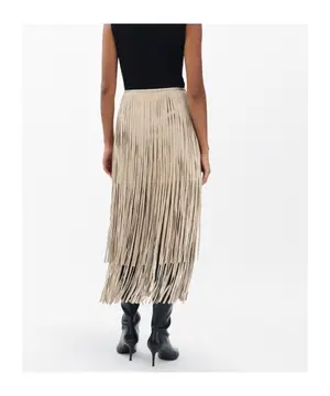 Rag & Bone Fringed Suede Skirt