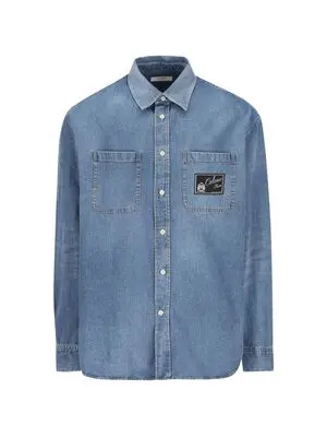 Celine Shirt In Cotton Denim - Indigo