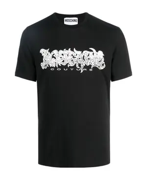 Moschino Logo-print Stretch-cotton T-shirt