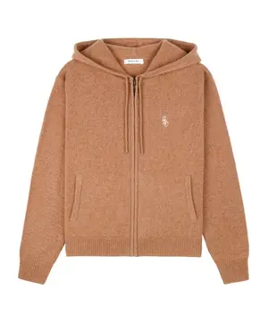 SPORTY  RICH Sporty & Rich Cashmere Zip Hoodie
