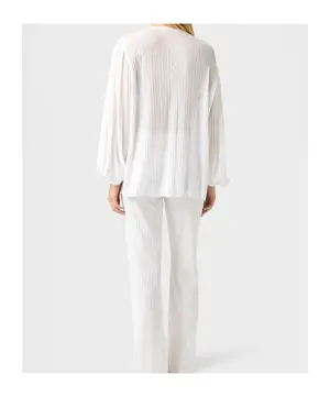 Missoni Balloon Sleeve Blouse - Green-brown