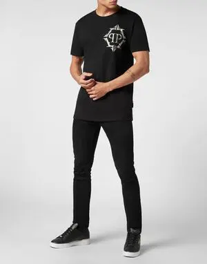 Philipp Plein Round-necked T-shirt - Black