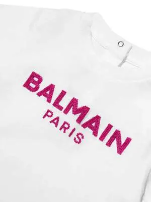 Balmain Logo-embroidered Cotton T-shirt