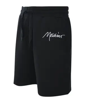 Moschino Embroidered Organic Cotton Track Shorts