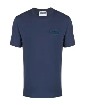 Moschino Logo-plaque T-shirt - Blue