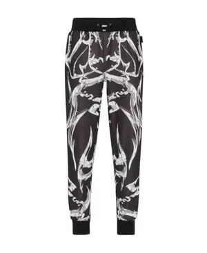 Philipp Plein Elastic Waist Sweatpants - Black