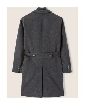 Loro Piana Long Sleeve Coat With Knitted Collar
