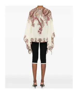 Etro Paisley Printed Boat-neck Blouse