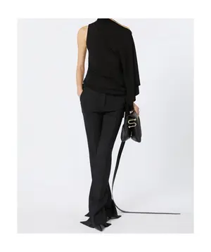 Sportmax Asymmetric Ruffled Top