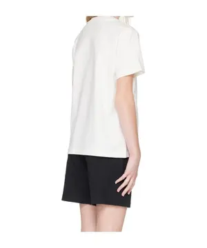 Moncler Embroidered Shark Motif Cotton Jersey T-shirt