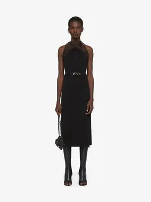Givenchy Halterneck Lace Midi Dress