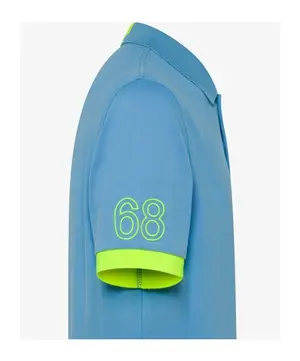 SUN 68 Logo-embroidered Polo Shirt - Sky-blue
