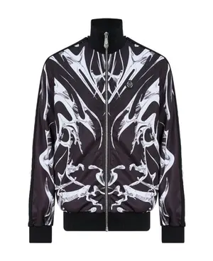 Philipp Plein Long-sleeved Printed Casual Jacket