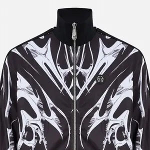 Philipp Plein Long-sleeved Printed Casual Jacket