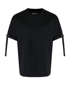 Neil Barrett Buckle-strap Cotton T-shirt
