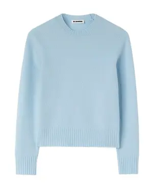 JIL SANDER Crewneck Long-sleeved Jumper - Blue